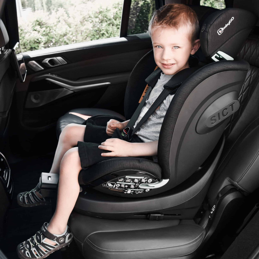 BabyGo - Scaun auto rotativ Prime 360, Black, 40 -150 cm — Petit Bebe