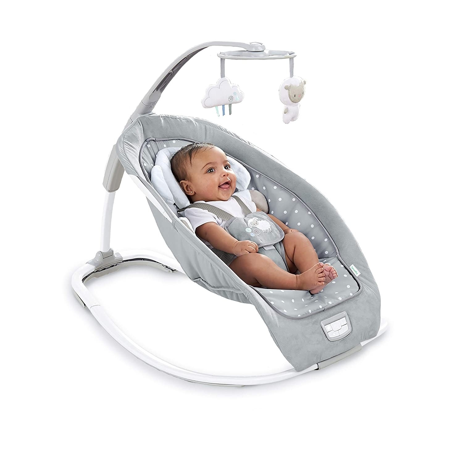 Ingenuity - Balansoar pentru copii, Cuddle Lamb — Petit Bebe