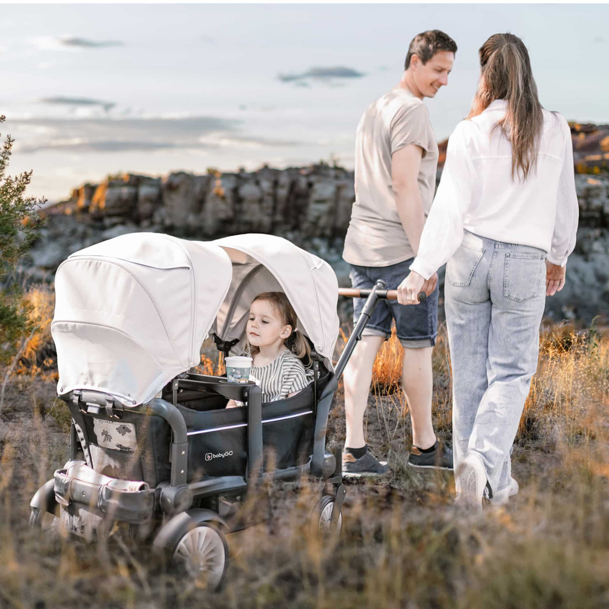 BabyGo - Carucior de transport tip vagon Cozy Rider — Petit Bebe